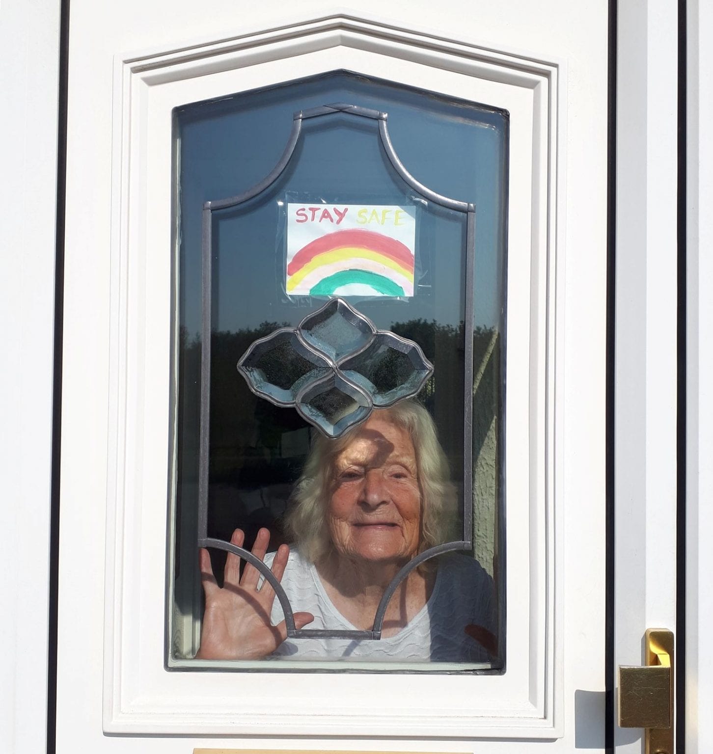 Maxine's mother, Dawn Bottrell and her rainbow